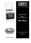 Defy Stove Manuals and User Guides PDF Preview and Download