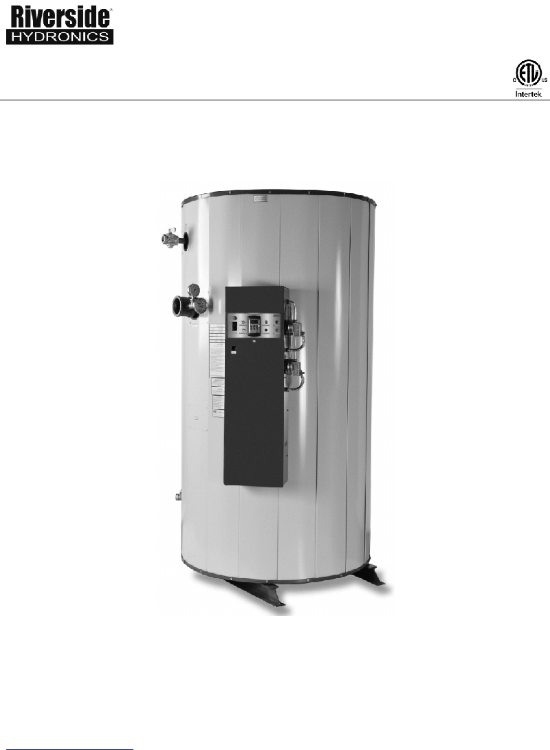 Riverside Hydronics 1500 WB 250A-IF Boiler Installation & maintenance ...